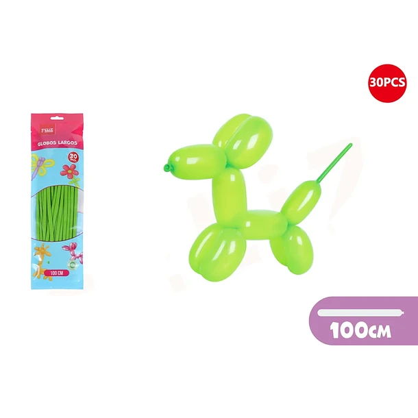 Ripley - GLOBOS LARGOS VERDE 100CM 30PCS
