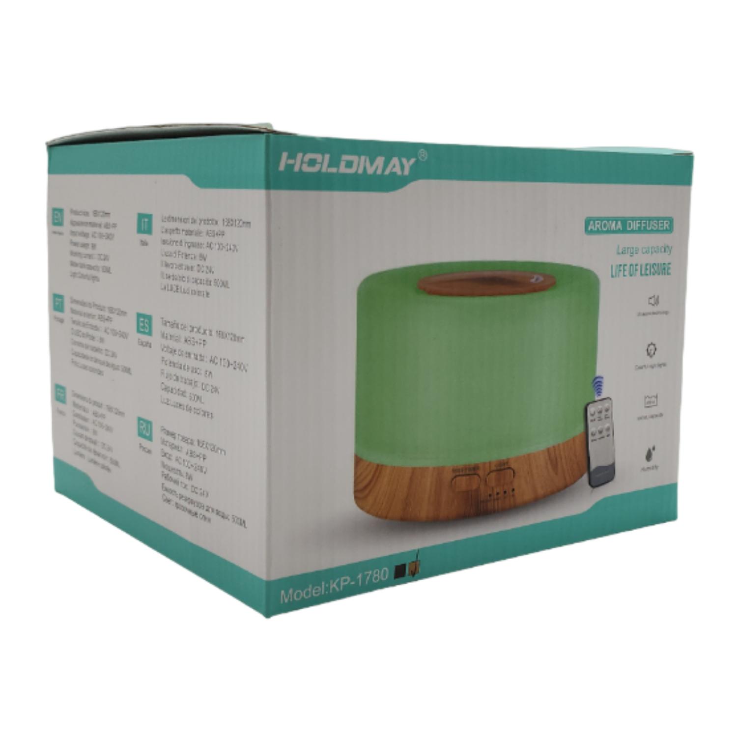 HUMIDIFICADOR LAMPARA LED USB DE AROMAS DISEÑO MADERA