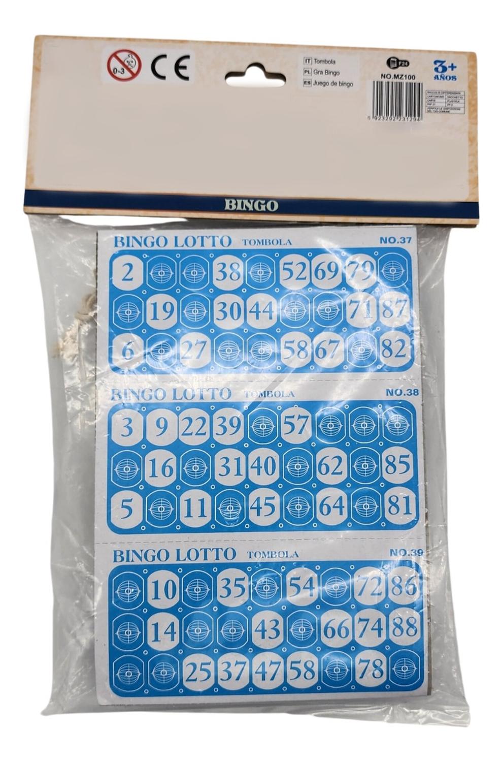 JUEGO DE MESA BINGO FAMILIAR EN BOLSA