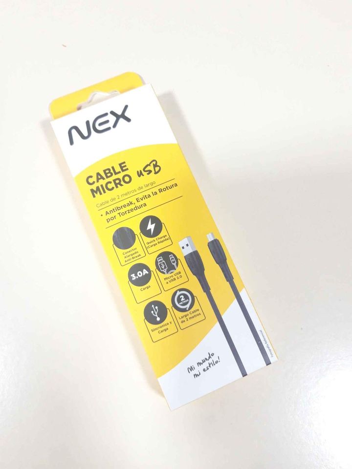 CABLE MICRO USB 2M NEX