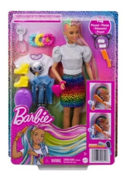 Ripley - BARBIE PEINADOS ANIMAL PRINT MATTEL GRN80 BESTOYS