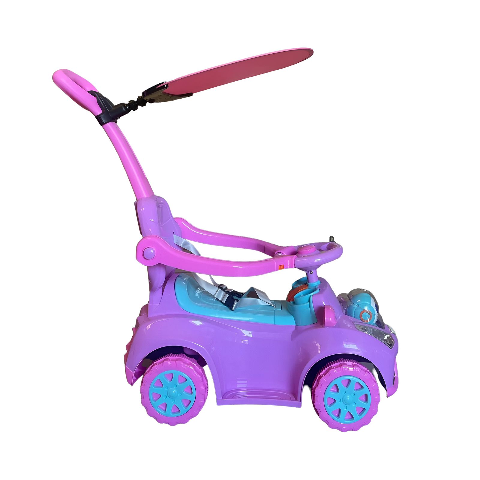 Ripley - CORREPASILLO MONTABLE CON TOLDO ROBOT LILA