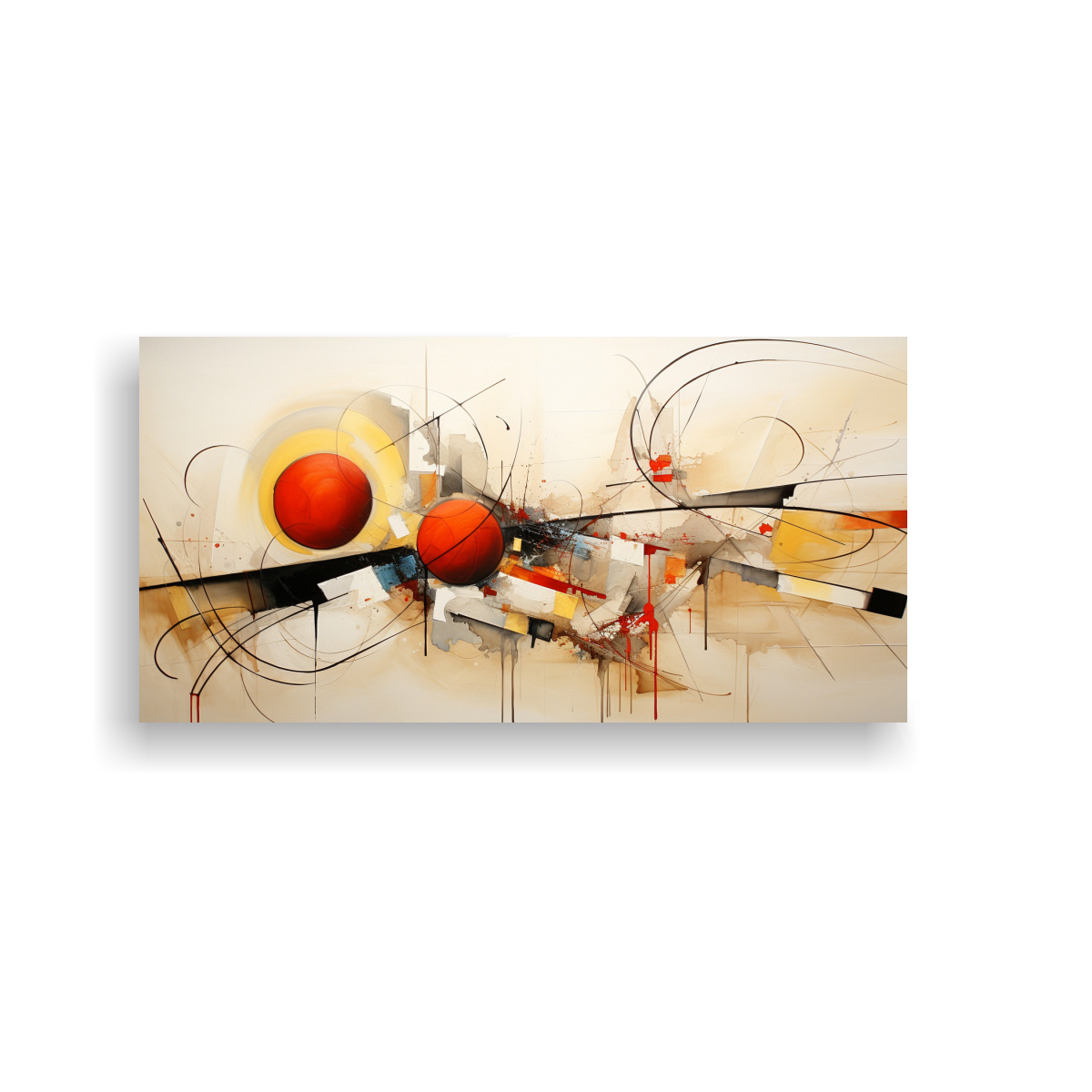 Ripley - CUADROS ARTE MODERNO ABSTRACTO HERMOSO DECORATIVO PARED 60X30CM