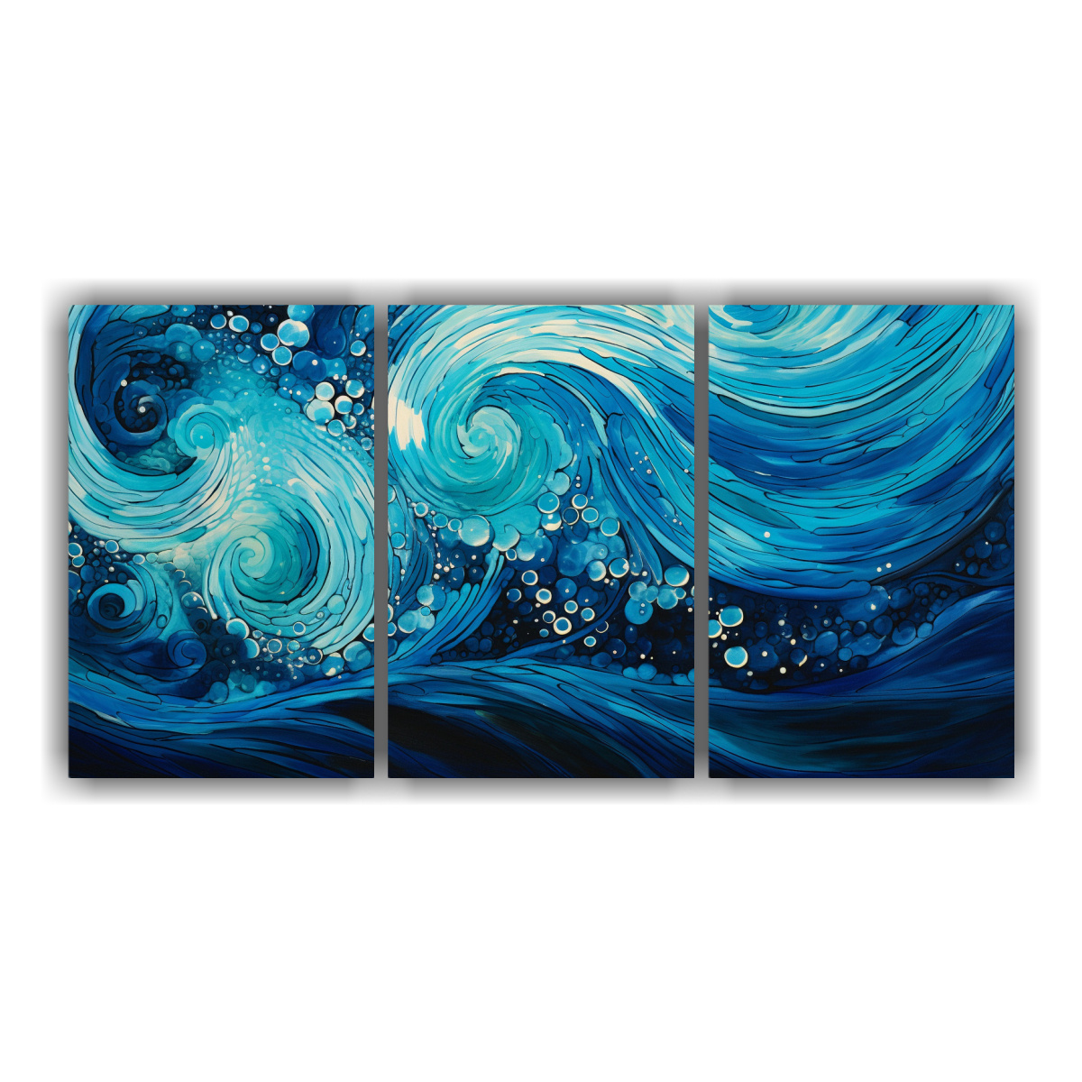 Ripley - PINTURAS MODERNAS SIMÉTRICAS INSPIRADAS EN 90X45 CM