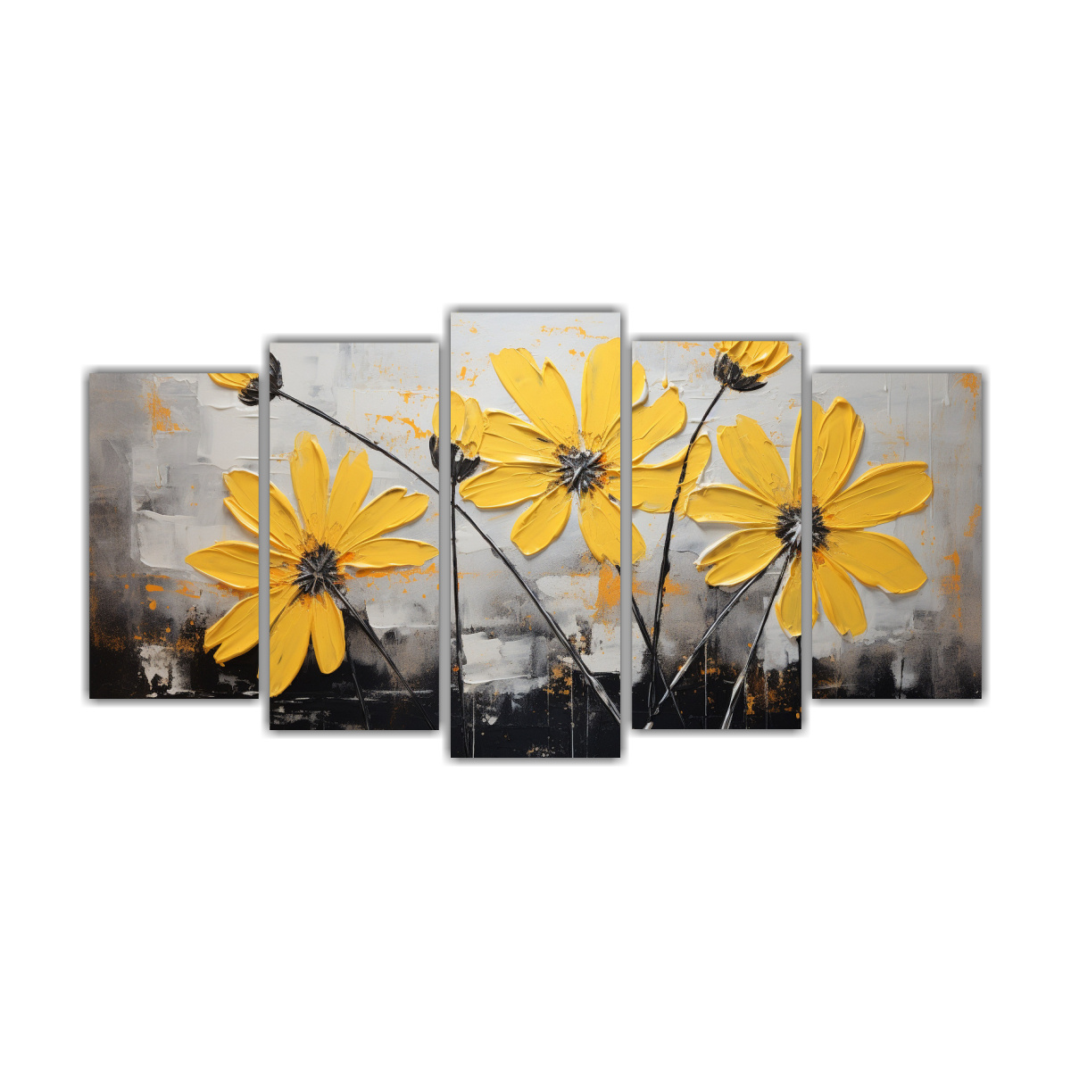 Ripley - CUADRO DE ARTE CALLEJERO DE COLORES AMARILLO Y 200X100 CM