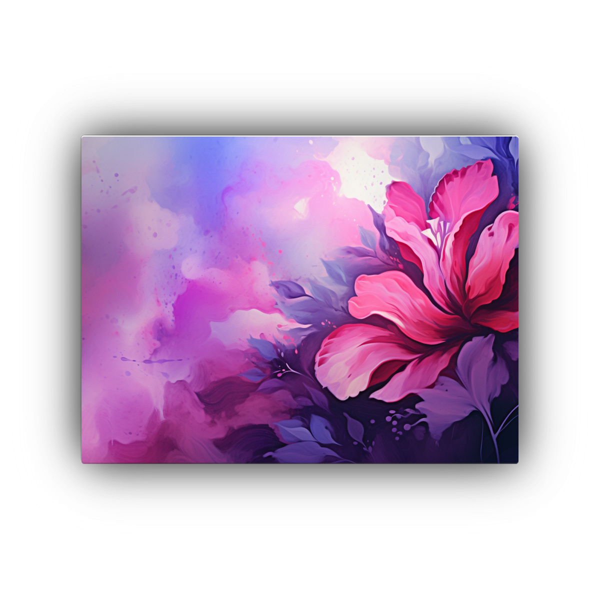 Ripley - LIENZO HORIZONTAL SALA COLORES MORADO Y ROSA 40X30 CM