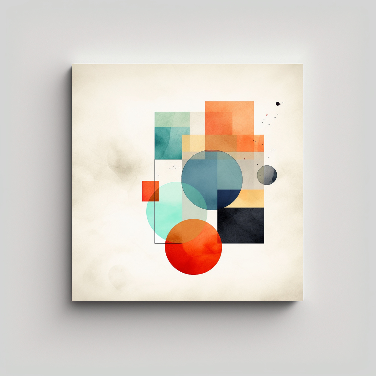 Ripley - CUADRO ABSTRACTO ADORNO FORMAS GEOMÉTRICAS ARTE 50X50 CM