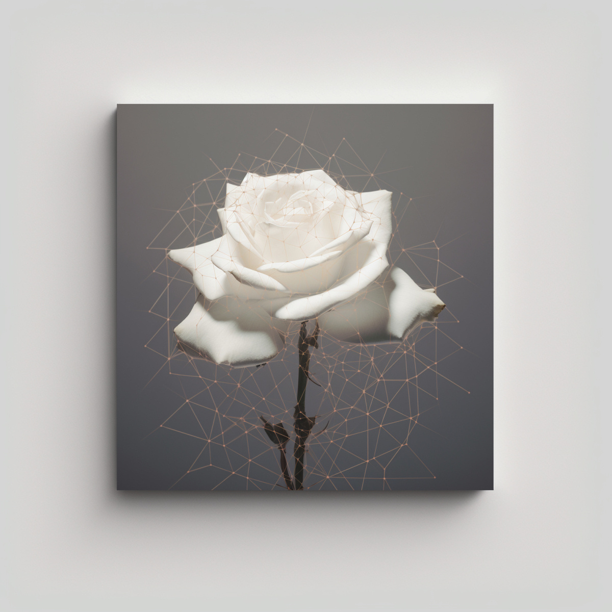 Ripley - INSPIRACIÓN DE VIDA: ROSA FLORECIENTE CON 60X60 CM