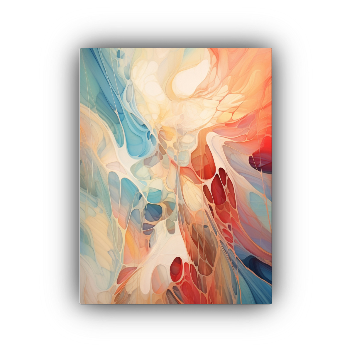 Ripley - PINTURAS ABSTRACTAS DE LÍNEAS SUAVES EN ESTILO 30X45 CM