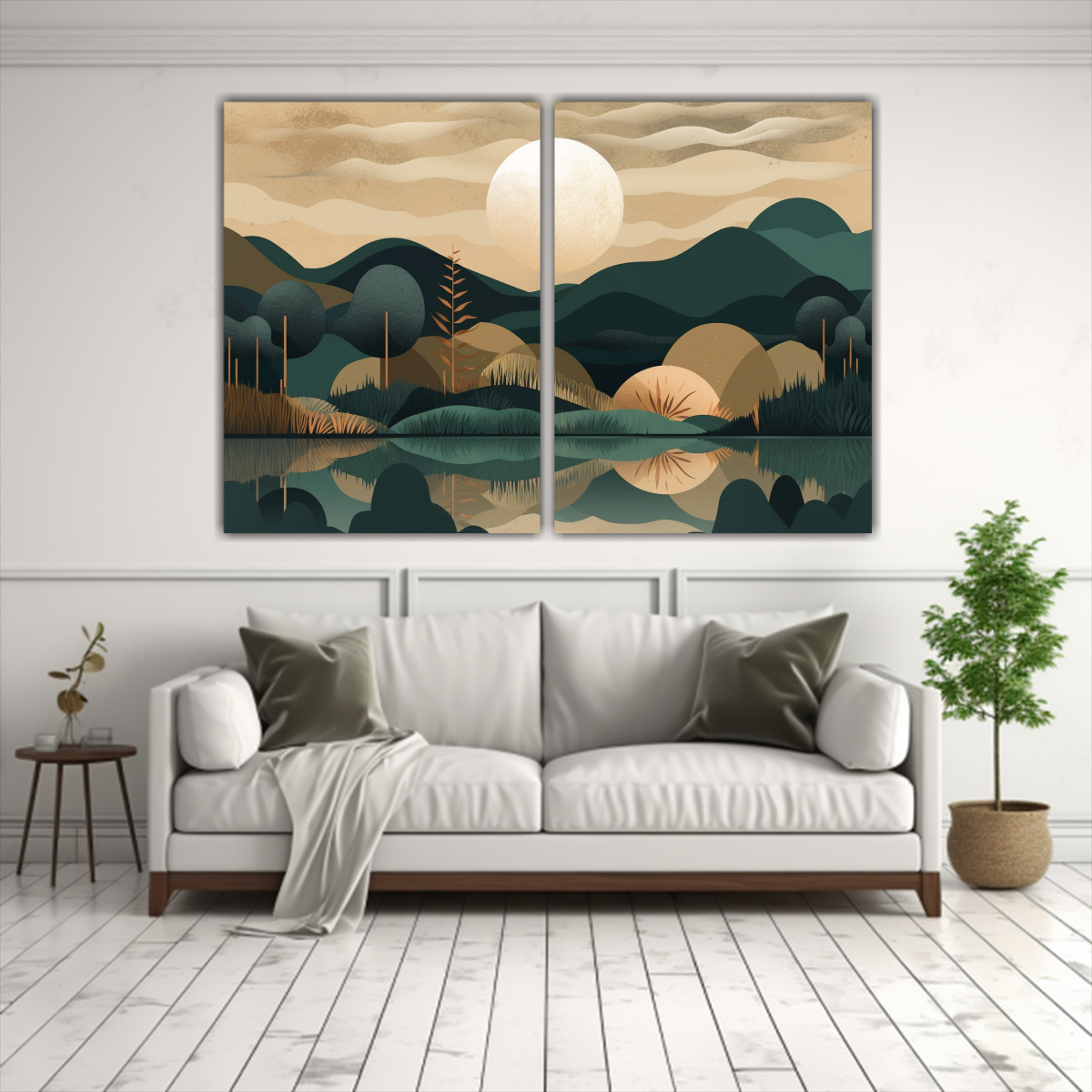 Ripley - PINTURAS ESTILO GALERÍA DE PAISAJES NATURALES 60X45 CM