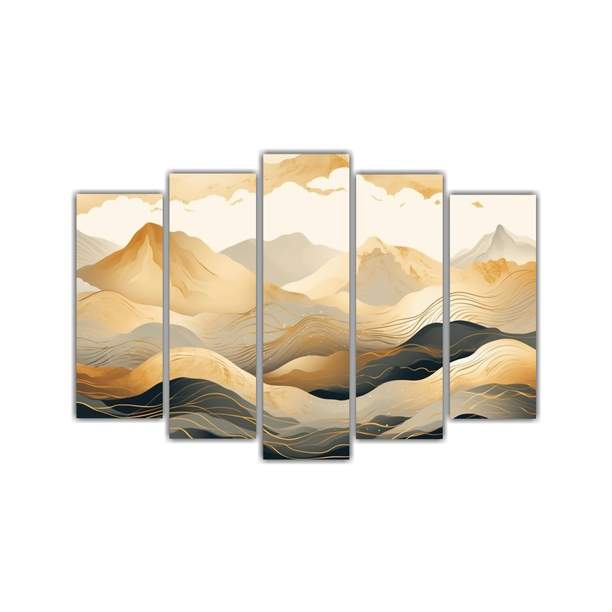 Ripley - PAISAJE MINIMALISTA EN LIENZO CON INSPIRACIÓN EN 150X100 CM