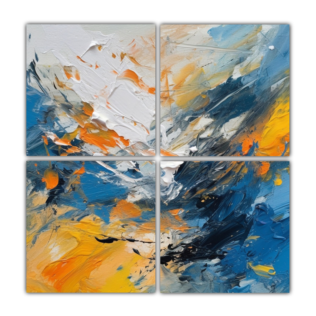 CUADROS ABSTRACTOS CON FINAS LÍNEAS DE ESQUEMA 120X120 CM