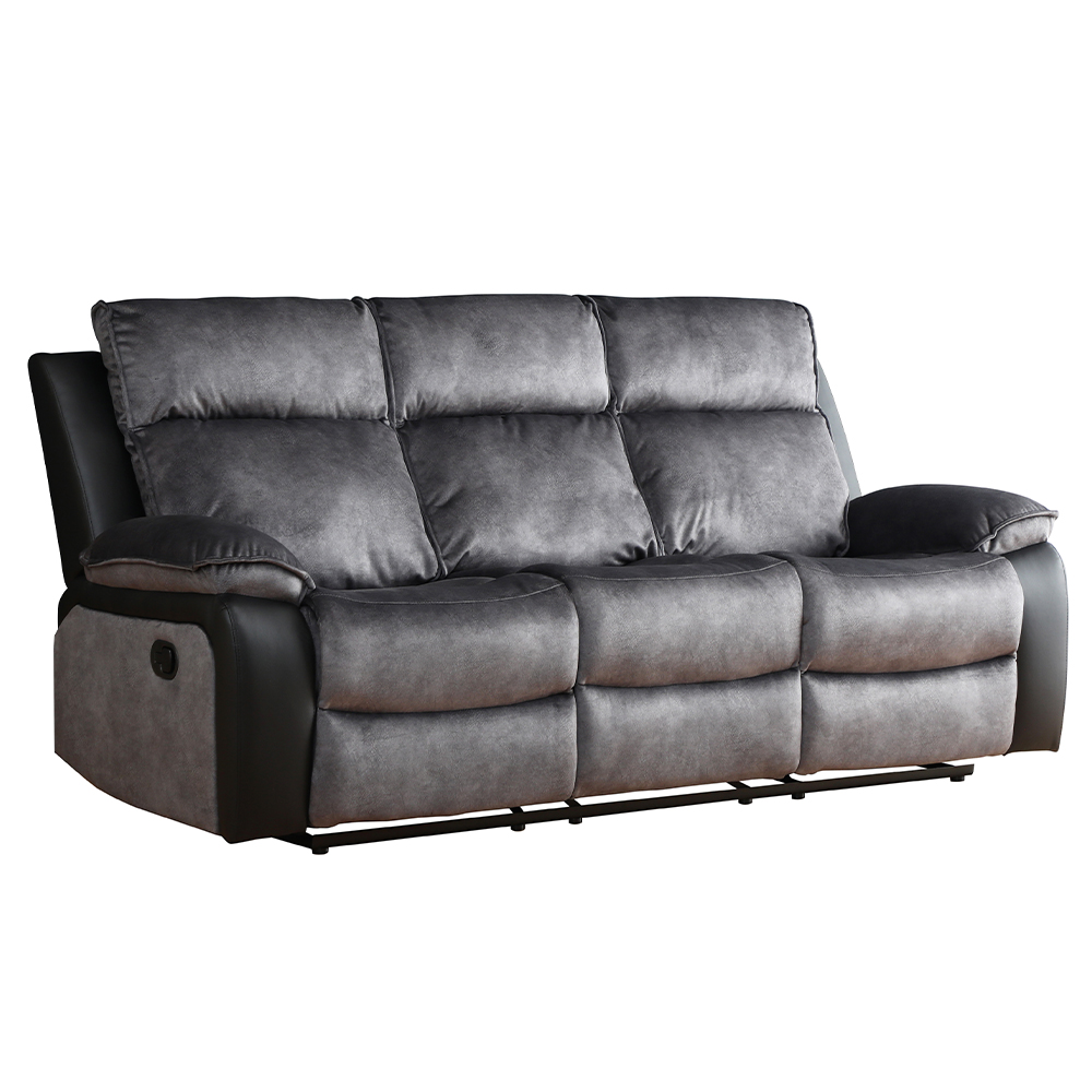 RECLINABLE ZOY HOME BRUNEI 3 CUERPOS NEGRO 3C TELA MIX