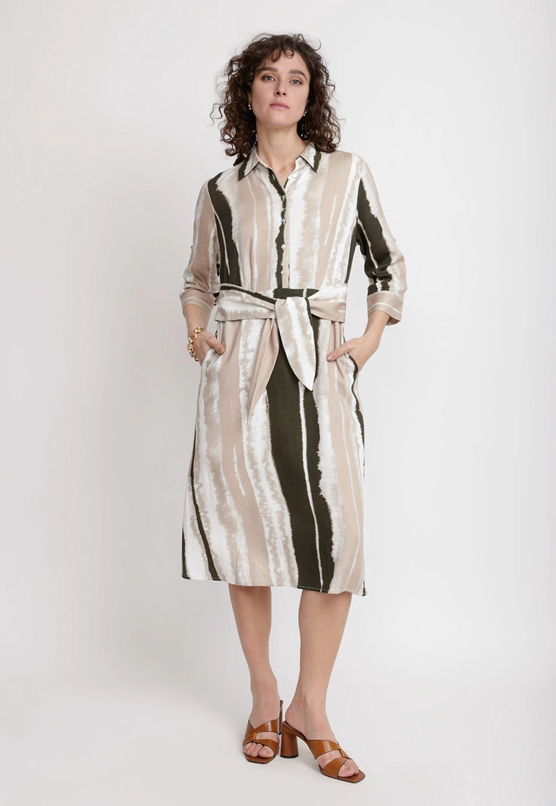 VESTIDO MUJER ANIS VISCOSA SAFARI