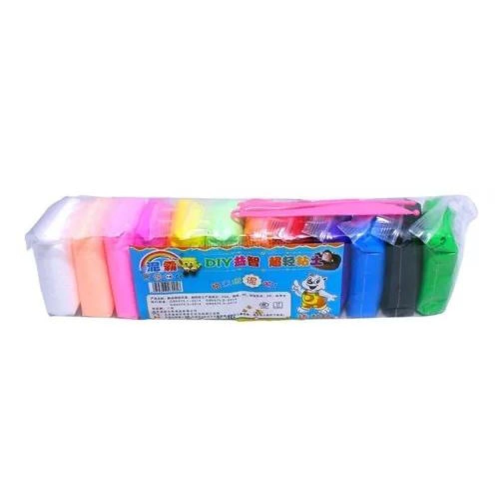 SET 12 FOAMY MOLDEABLE FOMI DIDÁCTICO COLORES 160 G SLIME MULTICOLOR
