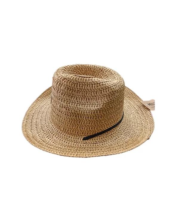 GORRO SOMBRERO DE PAJA MARRÓN CLARO