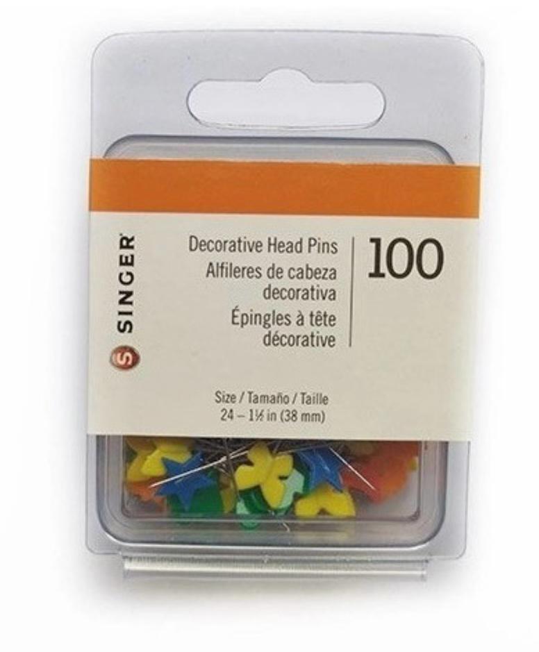 Ripley - ALFILER SINGER CABEZA DECORATIVA 100 UNIDADES