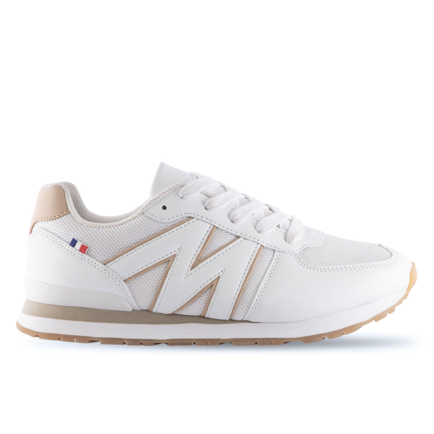 Ripley - ZAPATILLA URBANA PARA MUJER COLOR EN COLOR BLANCO TAUPE ...