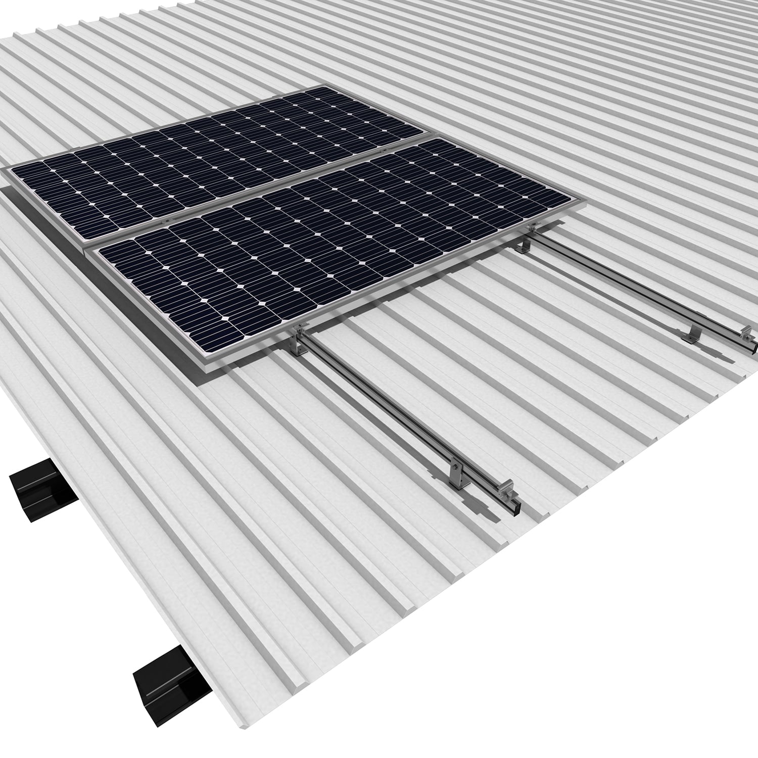 Ripley - ESTRUCTURA MONTAJE 8 PANELES SOLARES FIJO SOLIOT