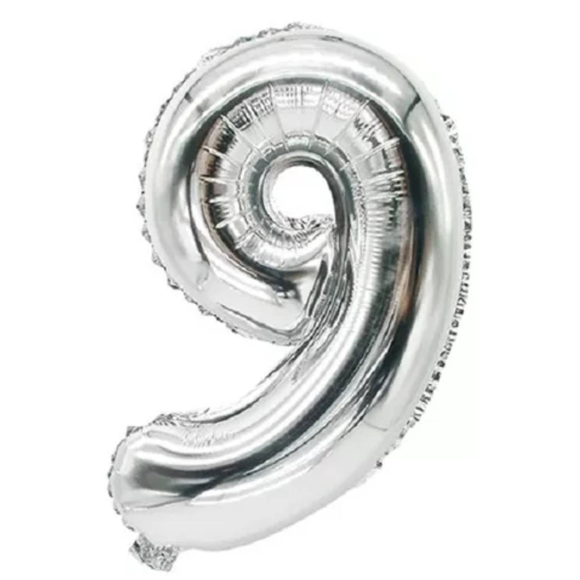 Ripley - GLOBO OEM NÚMERO METALIZADO 36 PULGADAS # 9 PLATEADO