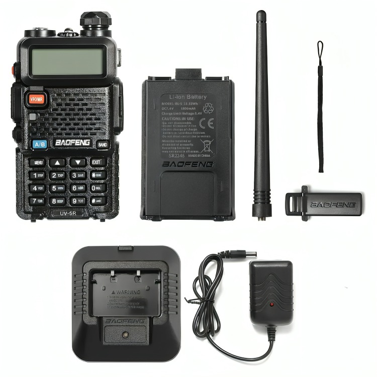 RADIO TRANSMISOR WALKIE TALKIE VHF UHF FM DUAL BAND UV-5R