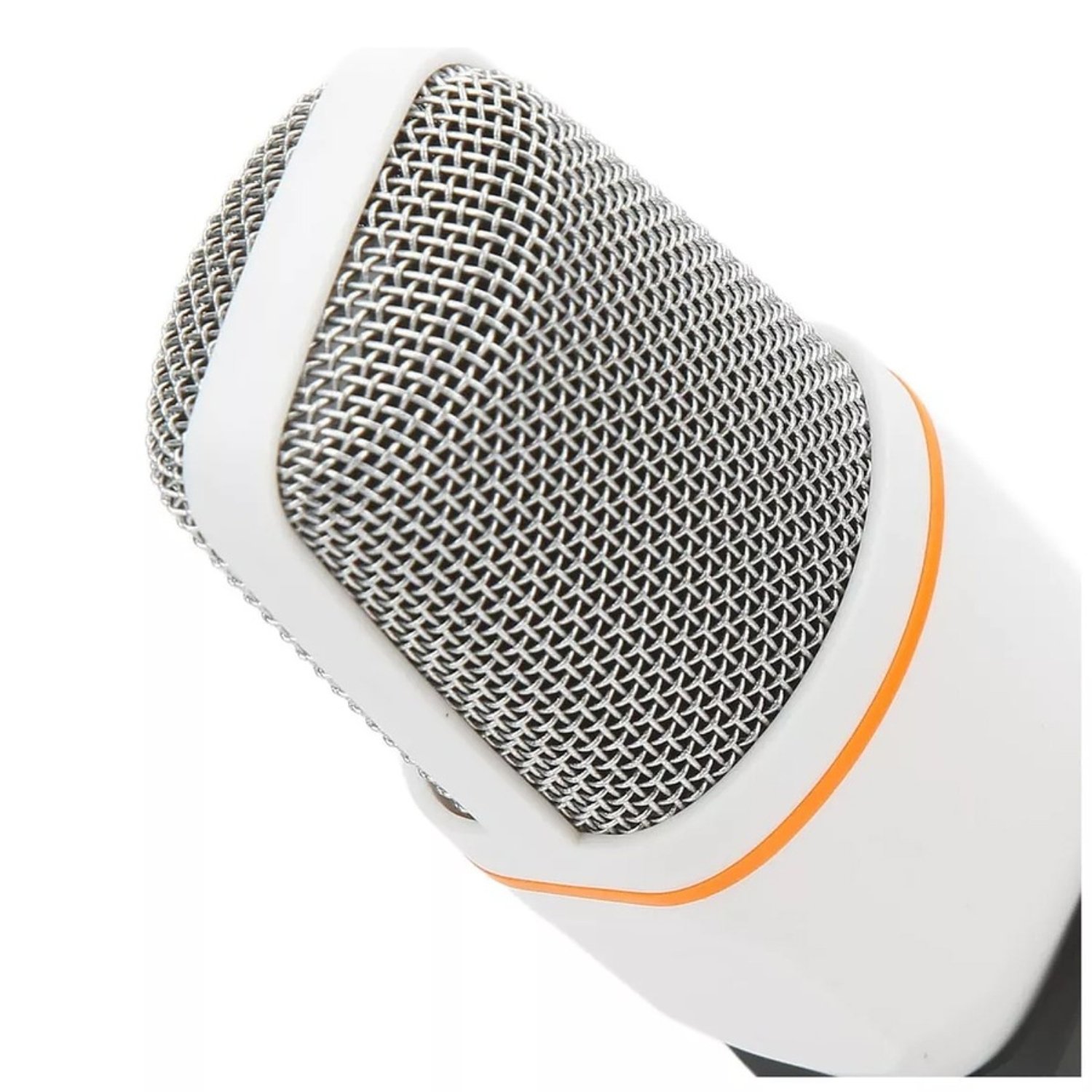 MICRÓFONO ESTUDIO CONDENSADOR ATRIL ESCRITORIO ALÁMBRICO COLOR BLANCO