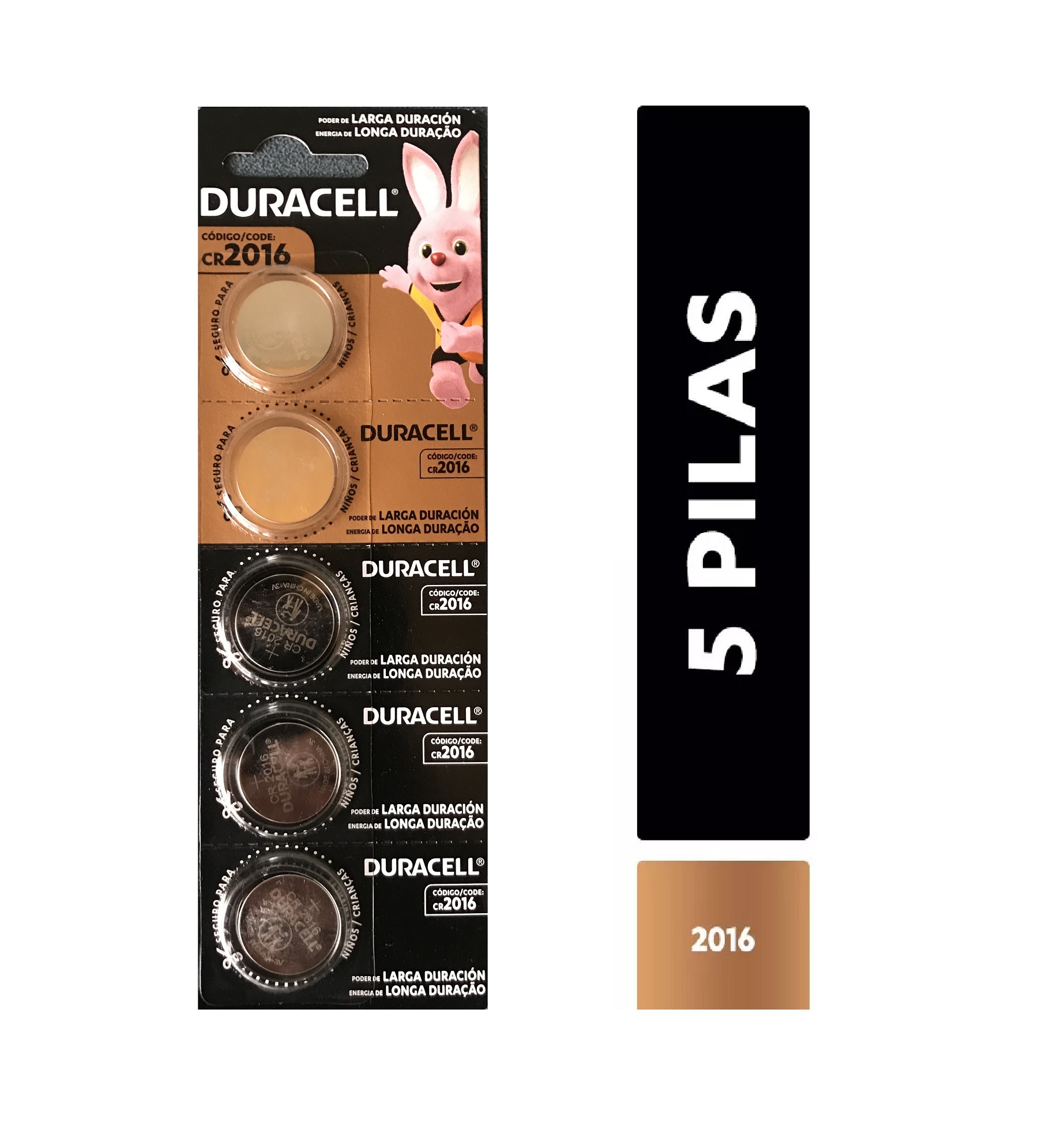 Ripley - PILA CR2016 DE BOTON DURACELL 5 UNIDADES