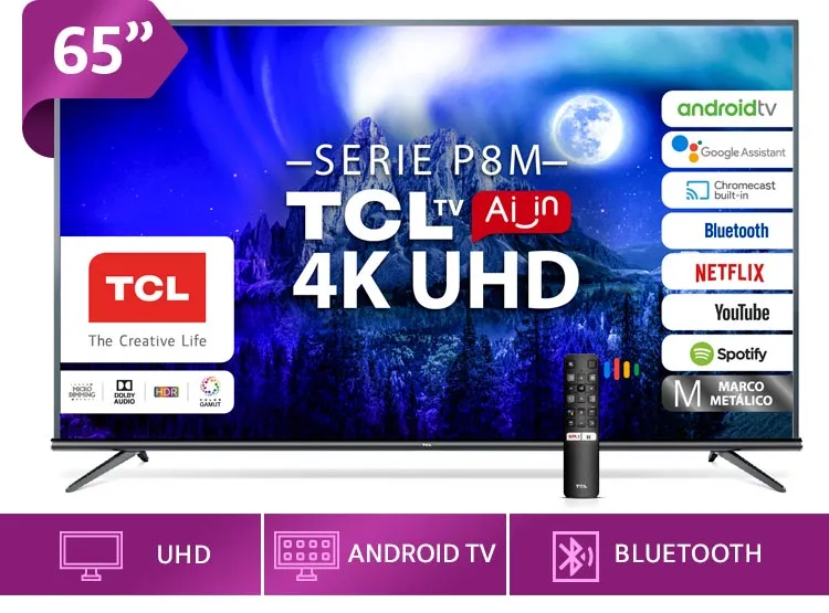 Ripley - LED TCL 65P8M UHD ANDROID 65