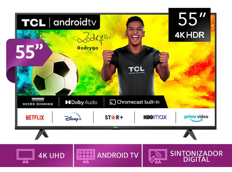 SMART TV TCL LED UHD 4K 55" 55P615