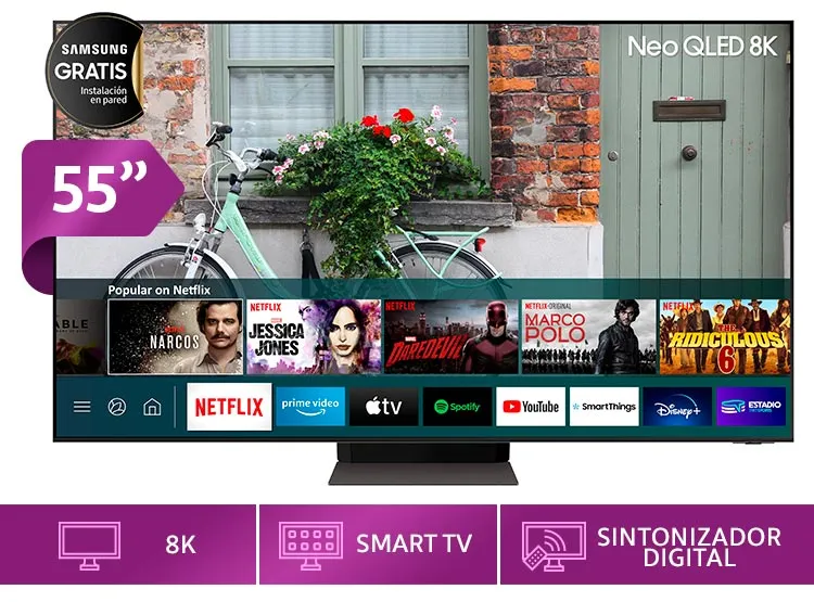NEO QLED SAMSUNG 55" QN700A 8K SMART TV