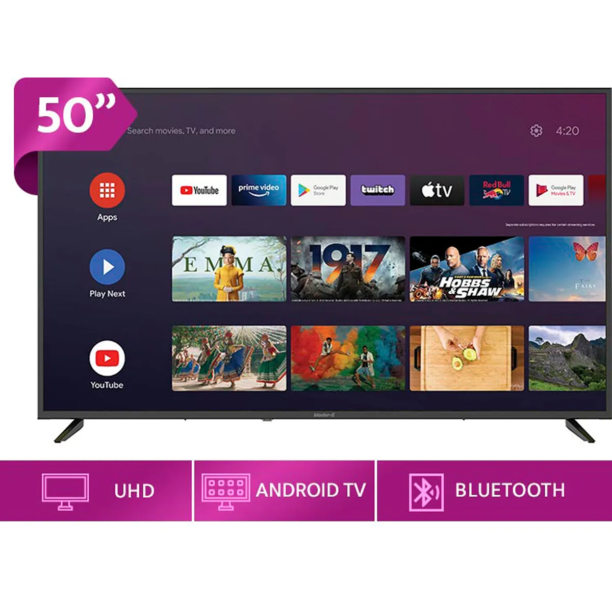 SMART TV MASTER G LED UHD 4K 50" MGAE 50