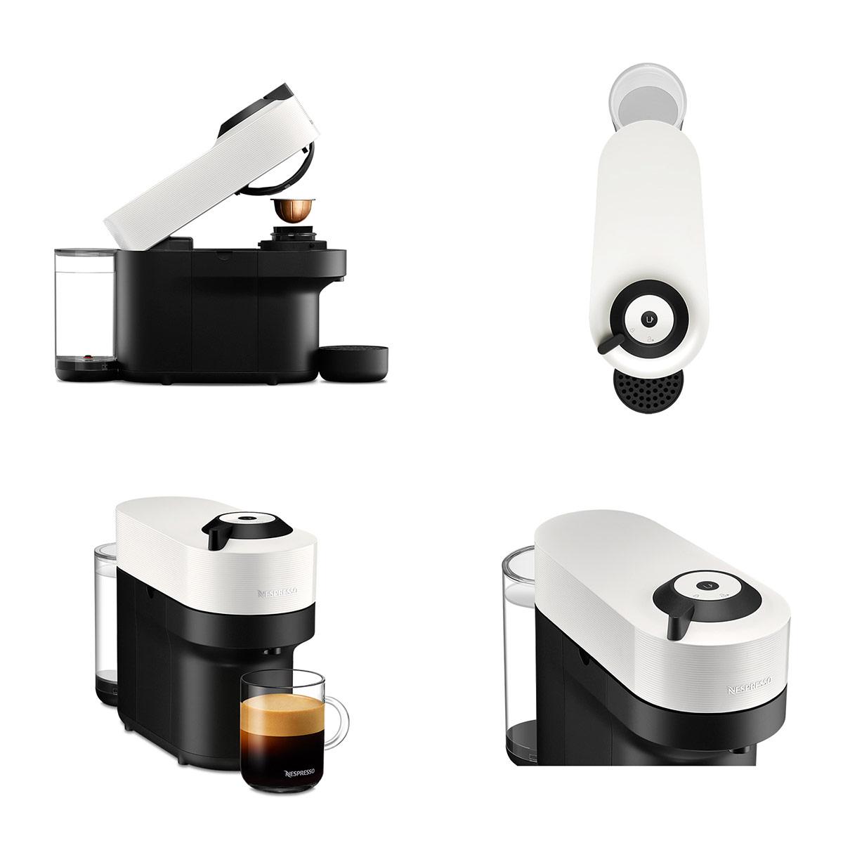 CAFETERA NESPRESSO CÁPSULA VERTUO POP BLANCO