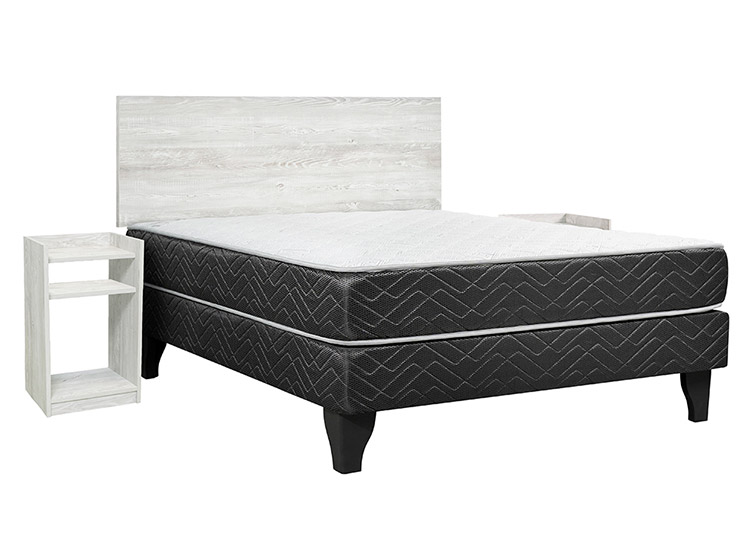 JUEGO DE DORMITORIO CELTA CAMA EUROPEA NEW MEGA BN 2 PLAZAS + SET ALBA ...