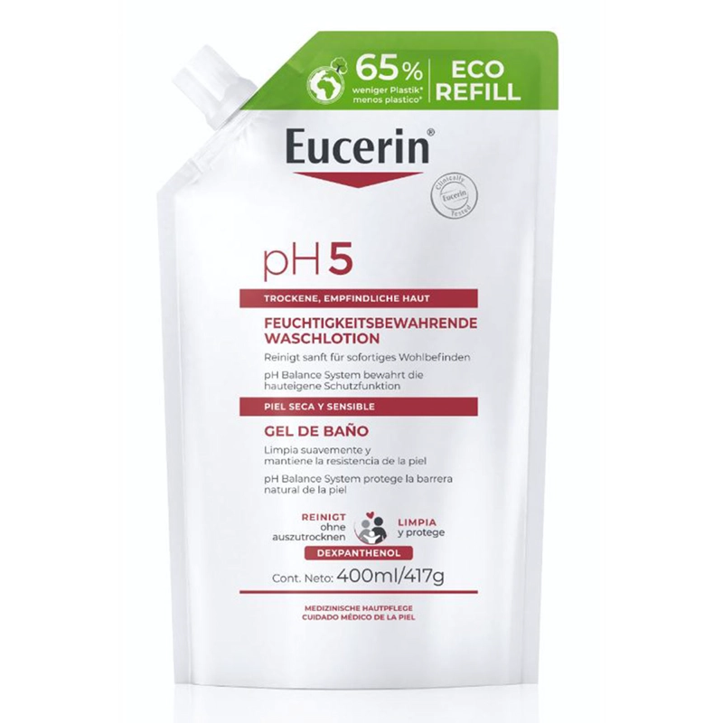 JABÓN CORPORAL EUCERIN REFILL PH5 SYNDET GEL 400 ML