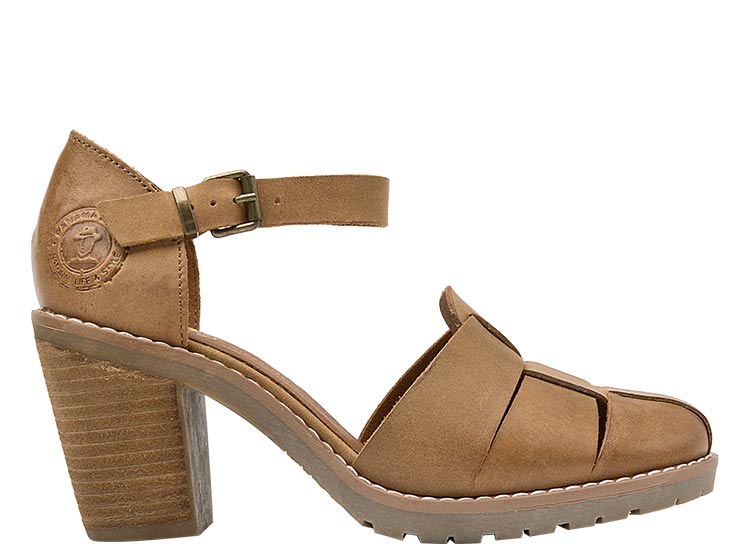 Ripley - ZAPATOS CUERO MUJER PANAMA JACK BEIGE WK073