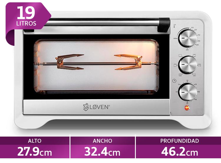 LOVEN - HORNO ELÉCTRICO LOVEN 19 LT HELL | Ofertitas