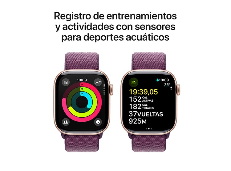 APPLE WATCH S10 ALUMINIO 42MM SPORT LOO ROSE GOLD