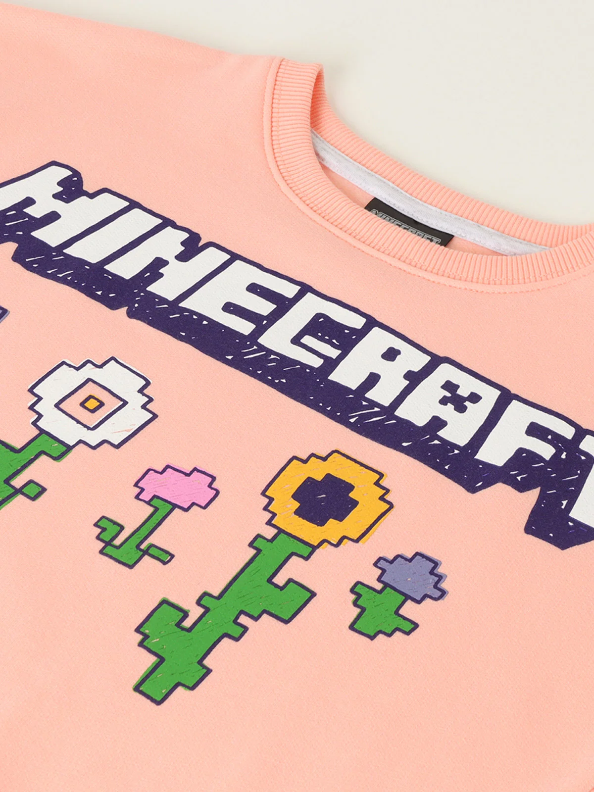 Ripley - POLERÓN NIÑO MINECRAFT NARANJO CLARO