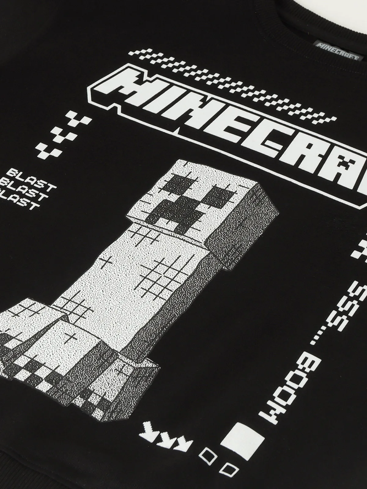 Ripley - POLERÓN NIÑO MINECRAFT NEGRO