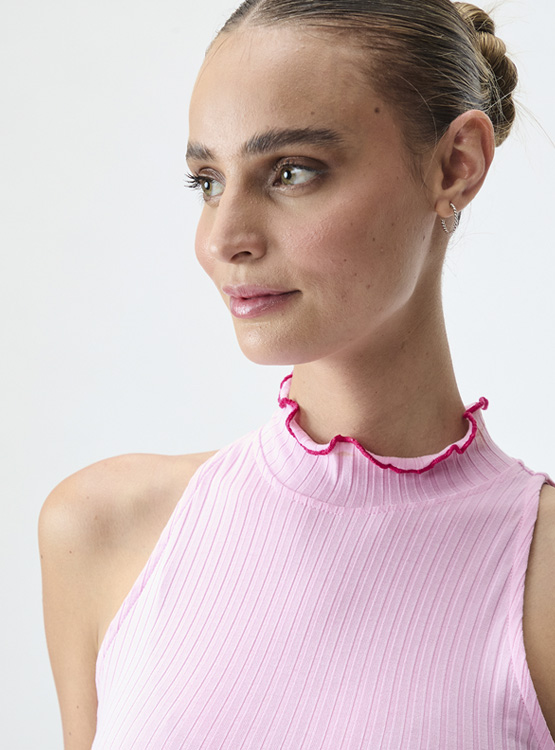 Ripley - POLERA MANGA LARGA MUJER IO RIB ROULE