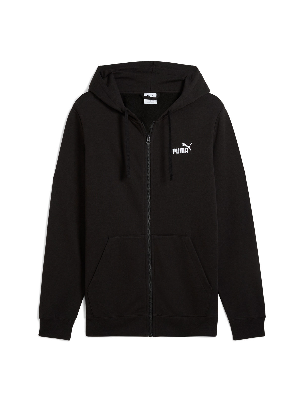 POLERÓN CON CIERRE HOMBRE PUMA 682586 NEGRO MANGA LARGA ESSENTIALS N.1