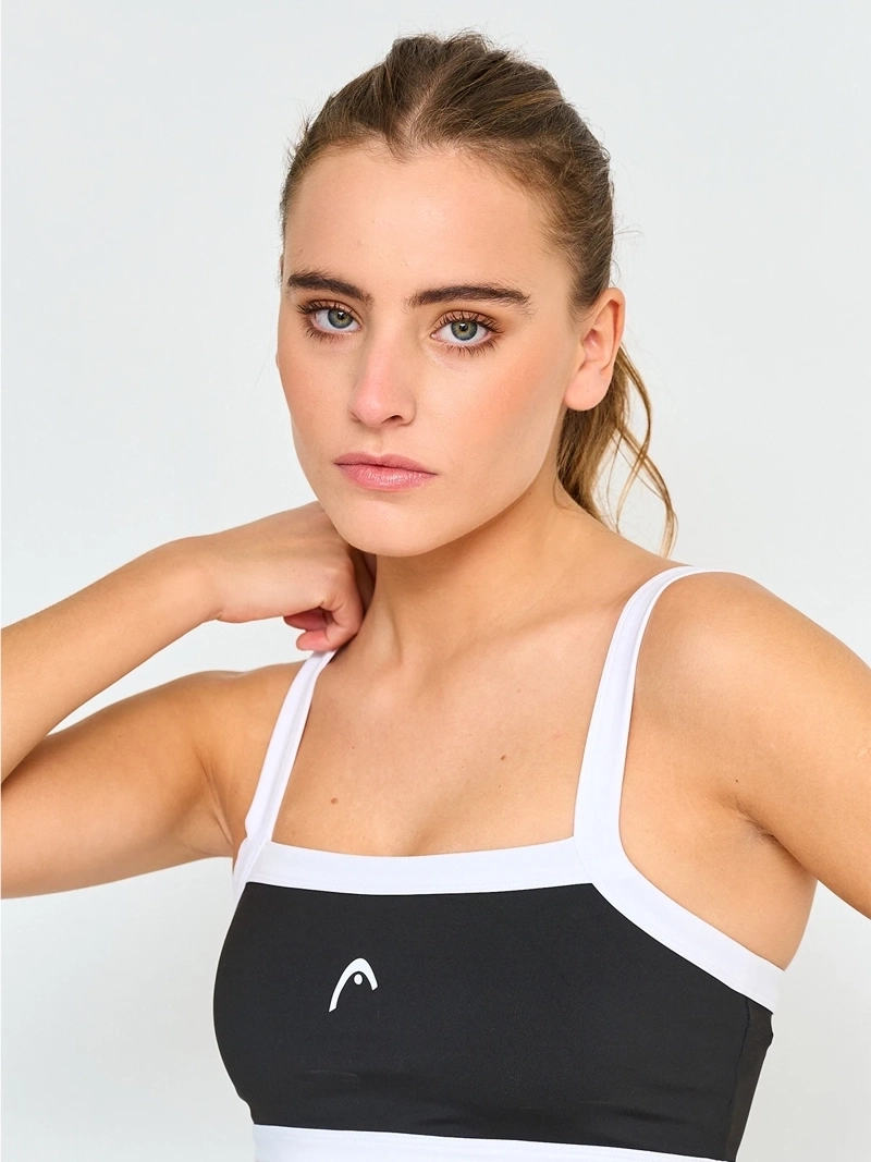 PETO DEPORTIVO MUJER HEAD BICO NEGRO