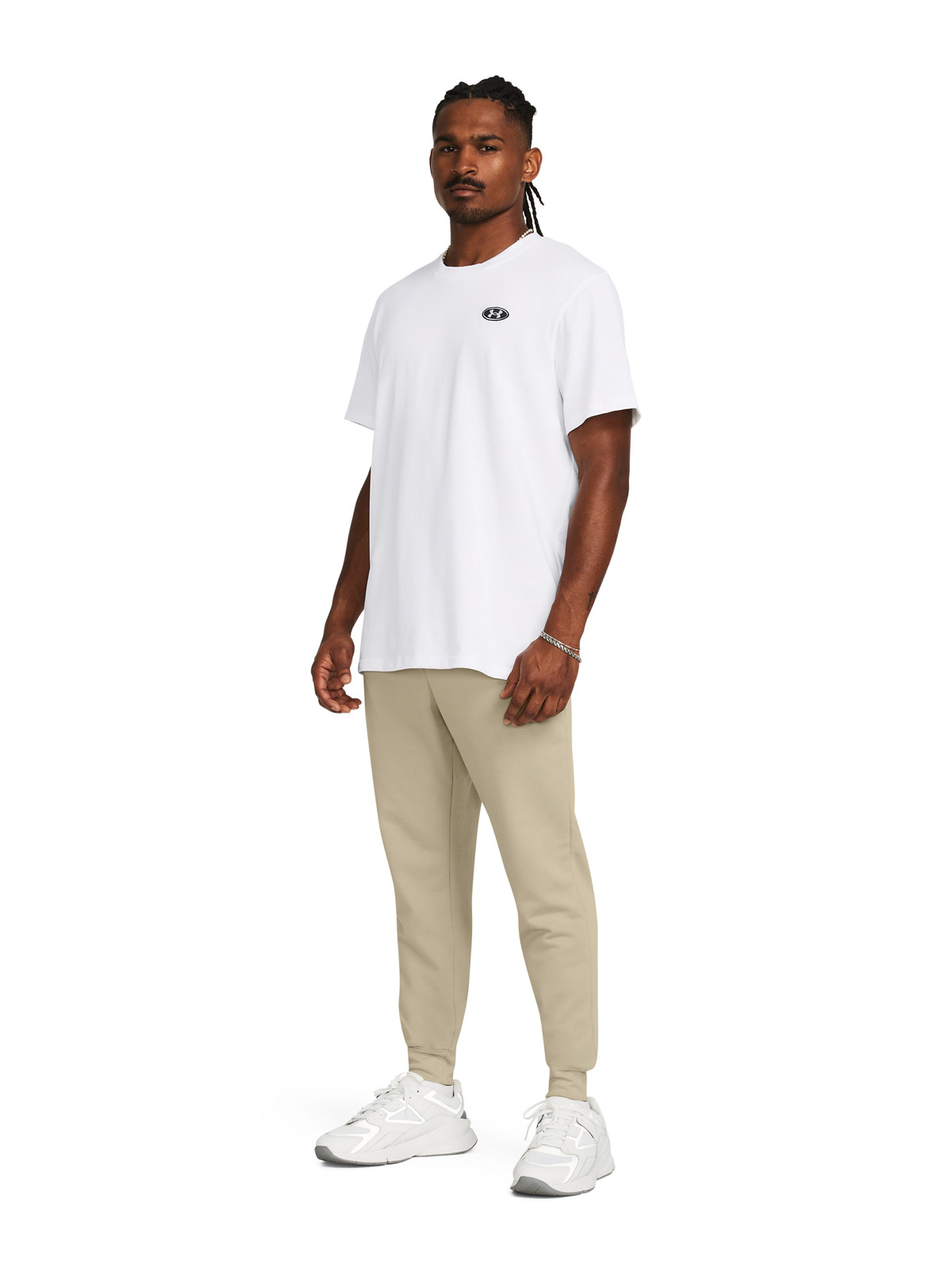 PANTALÓN DE BUZO HOMBRE UNDER ARMOUR 1380843 CAFE RIVAL TERRY