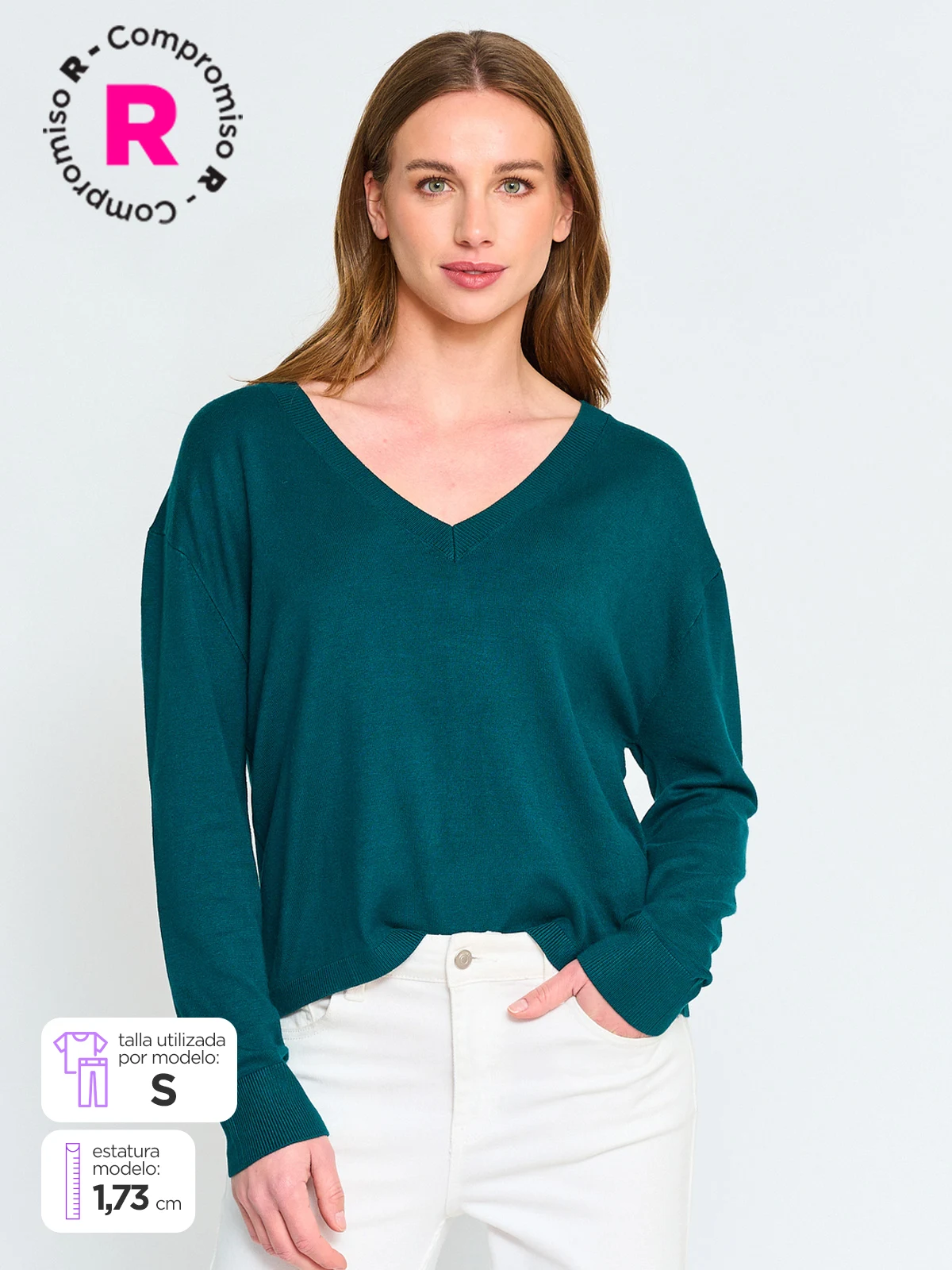 SWEATER MUJER MARQUIS CUELLO EN V