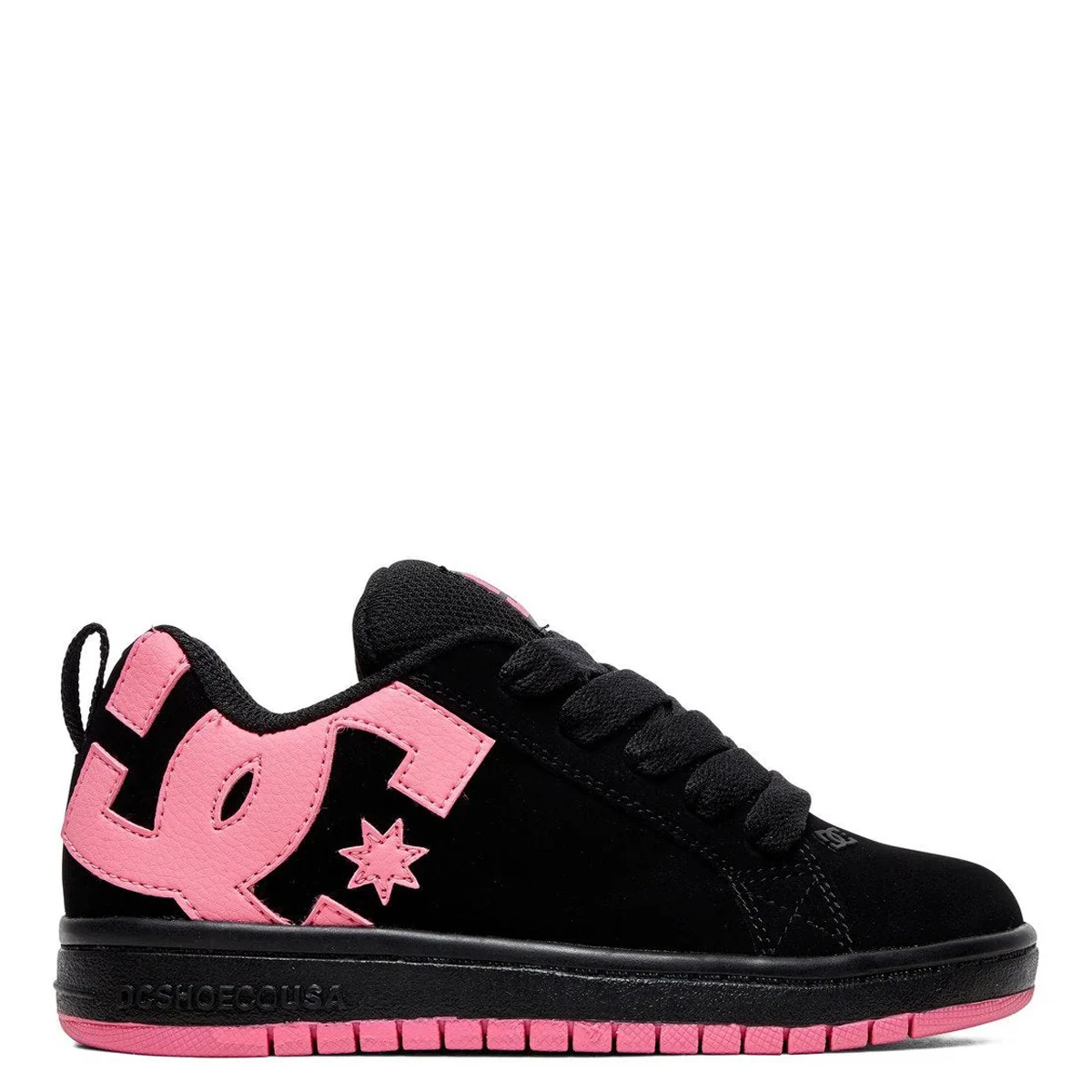 ZAPATILLAS NIÑA DC SHOES URBANAS NEGRO COURT GRAFFIK BBP CUERO