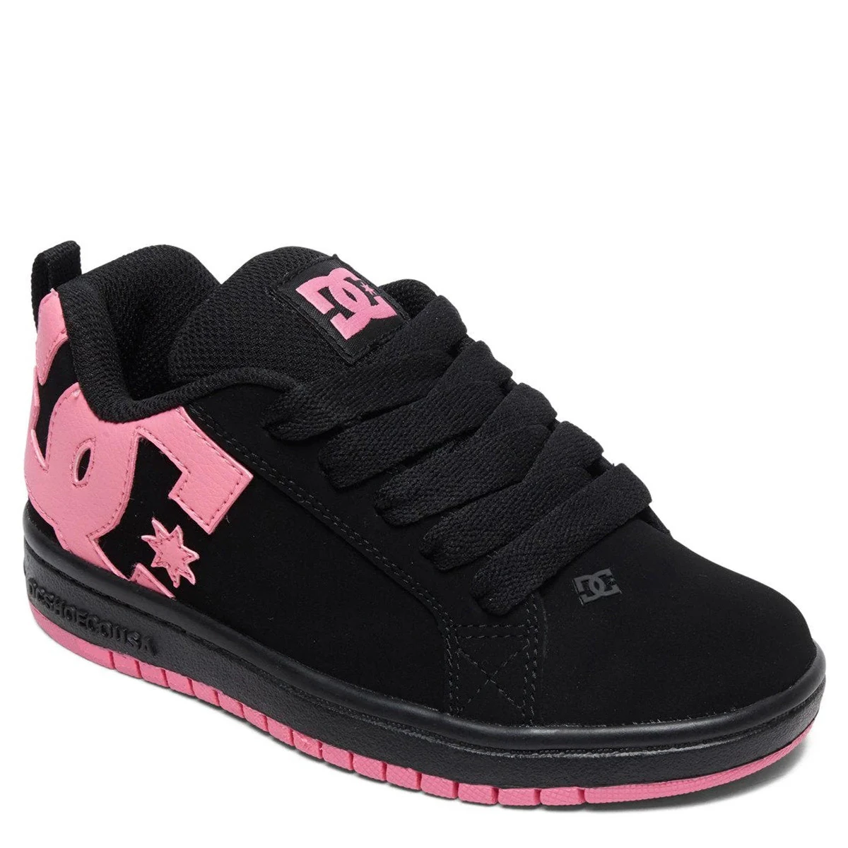 ZAPATILLAS NIÑA DC SHOES URBANAS NEGRO COURT GRAFFIK BBP CUERO