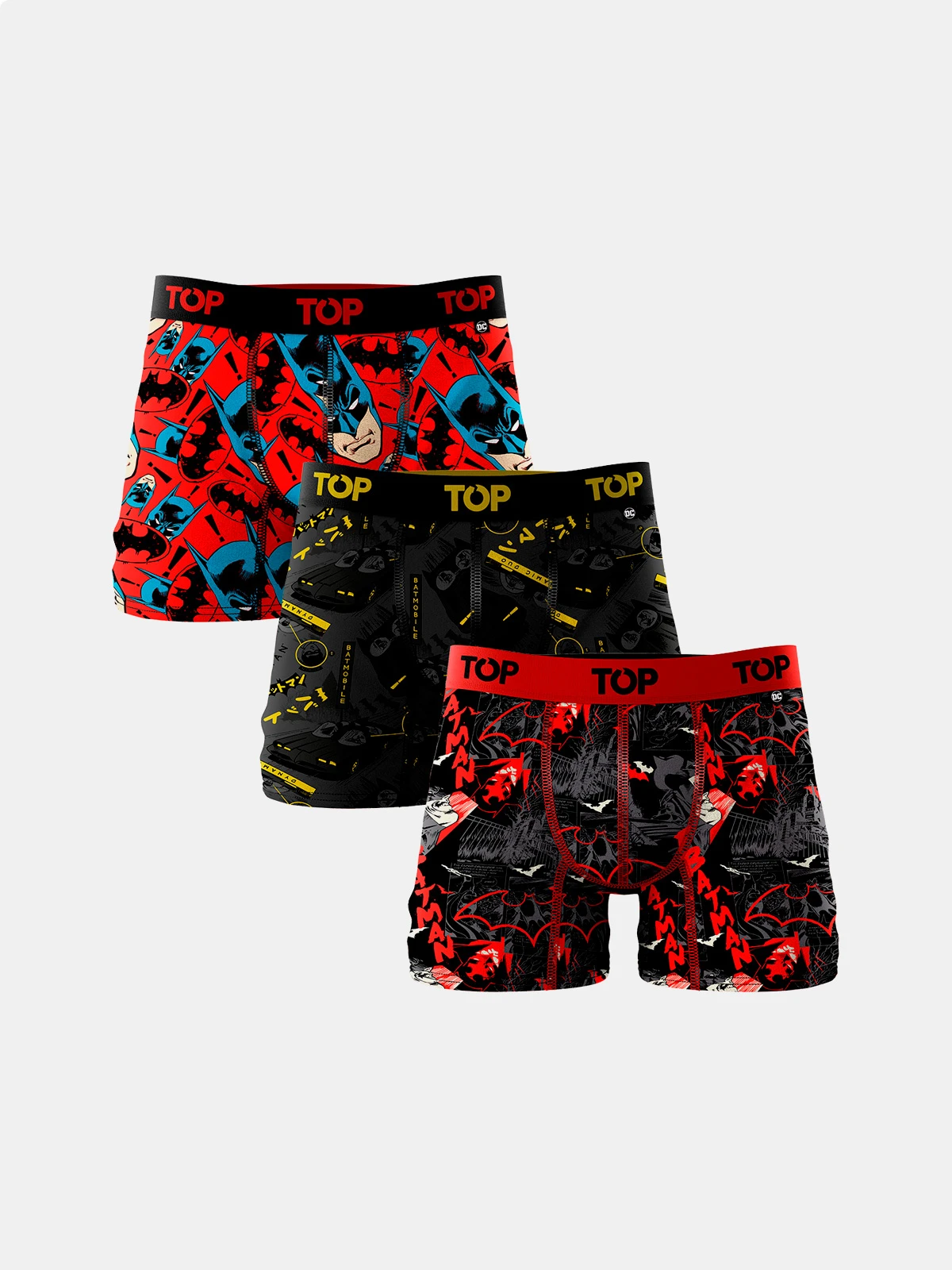 Ripley - PACK 3 BÓXERS ALGODÓN HOMBRE TOP MULTICOLOR DC 208ADCP3C18