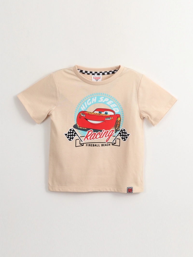 POLERA MANGA CORTA NIÑO CARS RAYO MCQUEEN