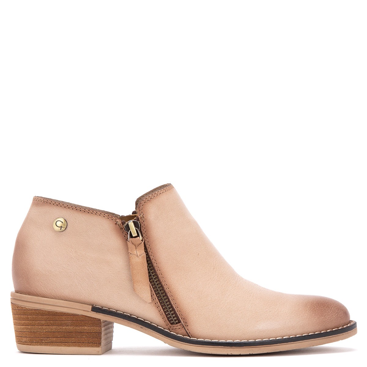 GACEL - BOTÍN MUJER GACEL CUERO ARENA GINA | Ofertitas