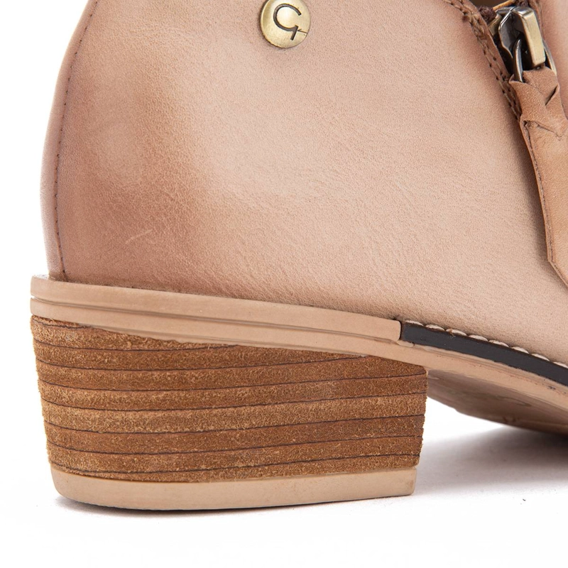 BOTINES CUERO MUJER GACEL ARENA GINA